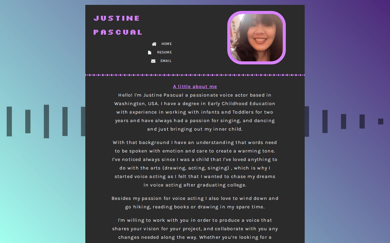 Voice Actor | Justine Pascual